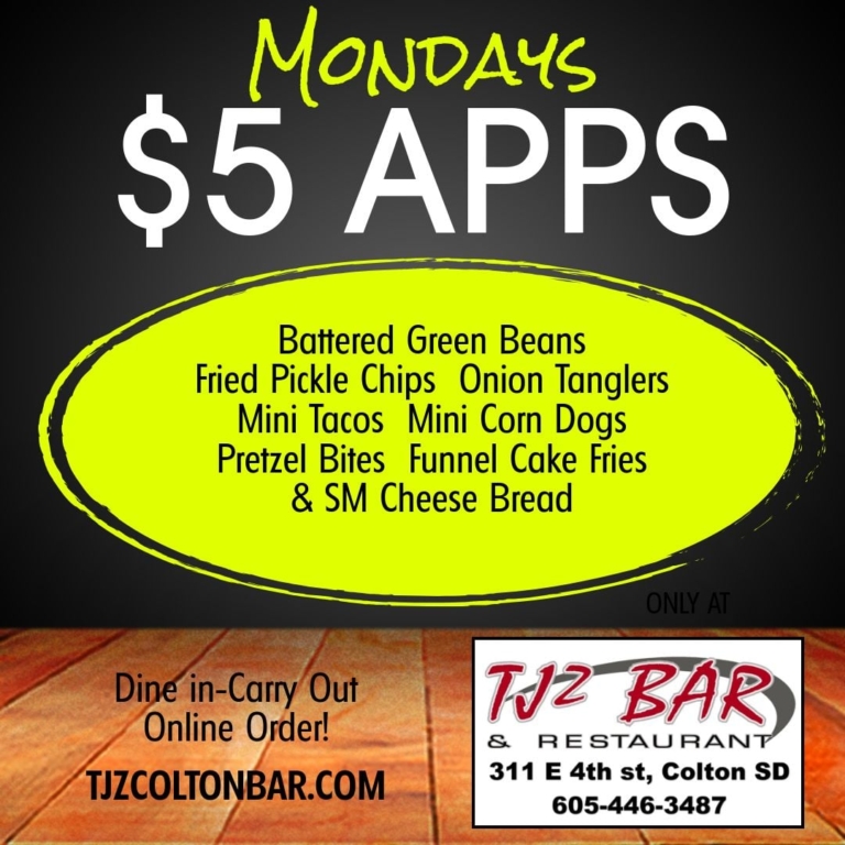 TJz Colton Bar & Restaurant, Colton, SD, Food, Friends, Fun